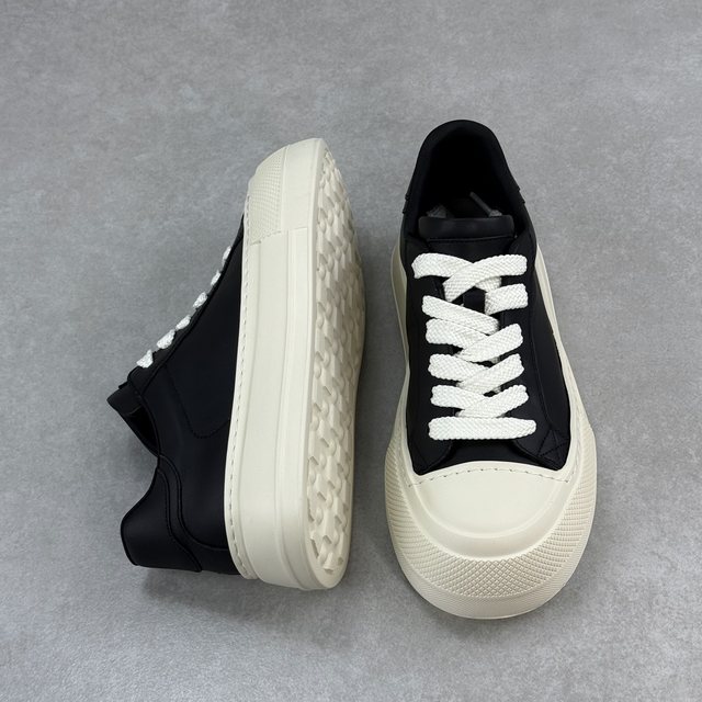 American men's shoes retro thick-soled cowhide sneakers 2025 new ...