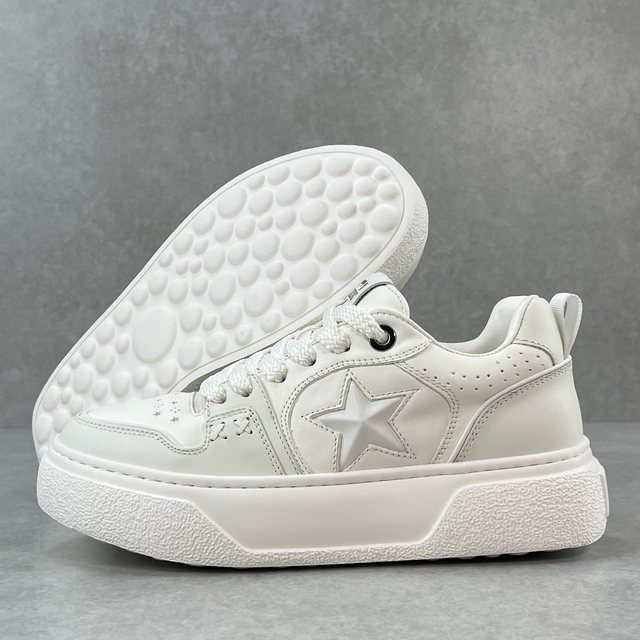 American trendy shoes frosted cowhide casual sneakers autumn 2024 new ...