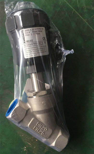 Stainless steel pneumatic internal thread angle seat valve KangSaite ...