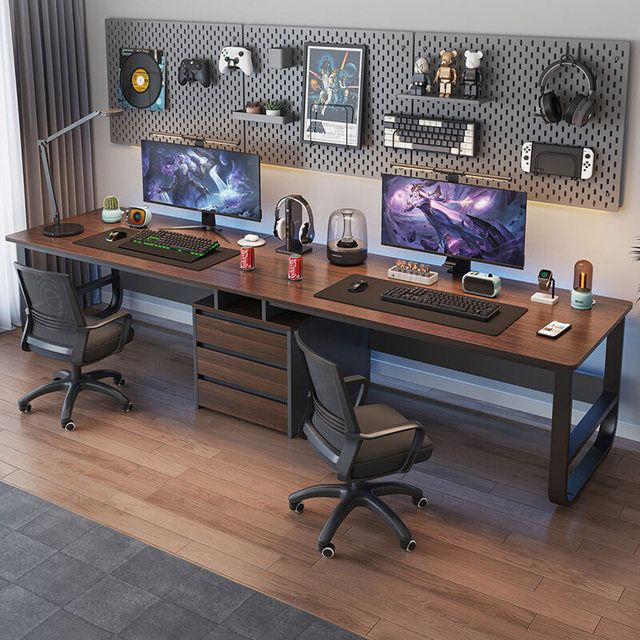 Double gaming table computer desktop table home bedroom game office ...