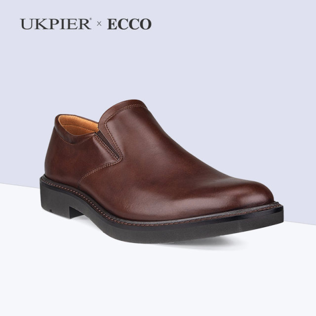 ECCO Men's shoes autumn and winter one -footed leather shoes leisure ...