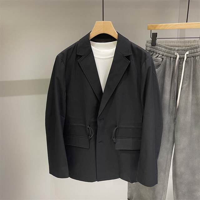 2025 spring new Japanese loose retro simple casual blazer men's ...