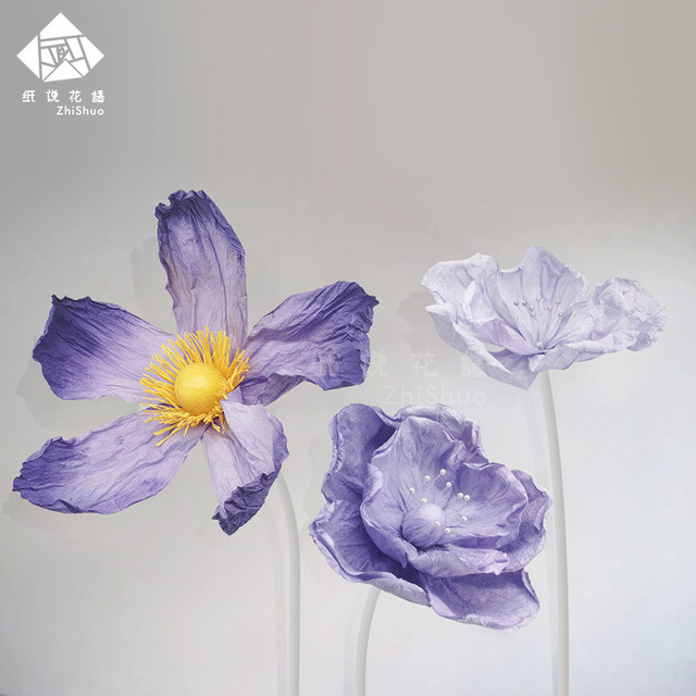 Giant paper flower three-dimensional handmade paper art flower display ...