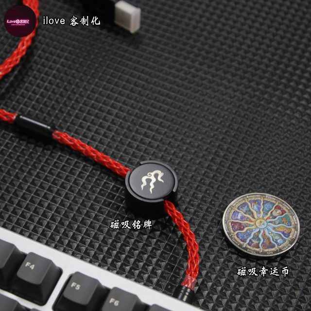 8-strand braided single crystal copper keyboard cable supports 8K ...