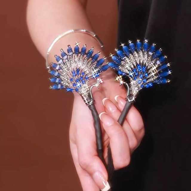 Peacock Open Screen Hair Clip 2024 New Hair Clip Women's Back Head Ball ...
