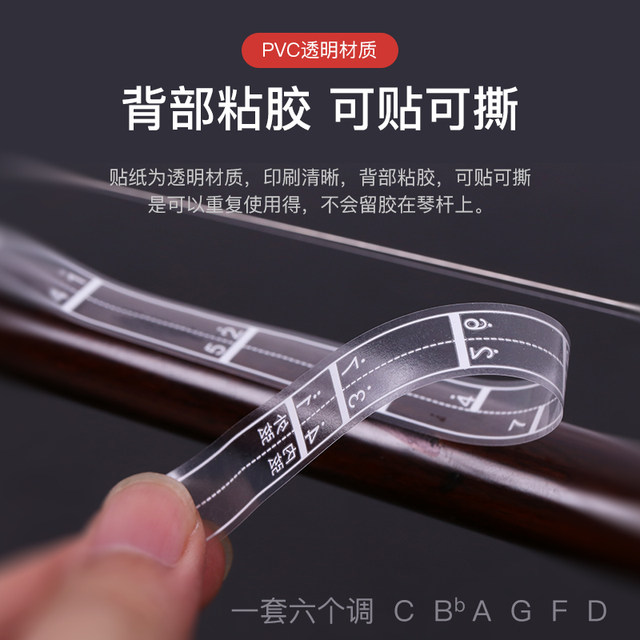 Erhu Tuning Aid Finger Placement Stickers, Beginner Scale and Phoneme ...