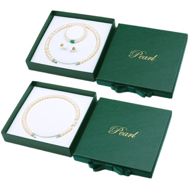 09ZZH pearl necklace box pearl box storage box jewelry gift box ...
