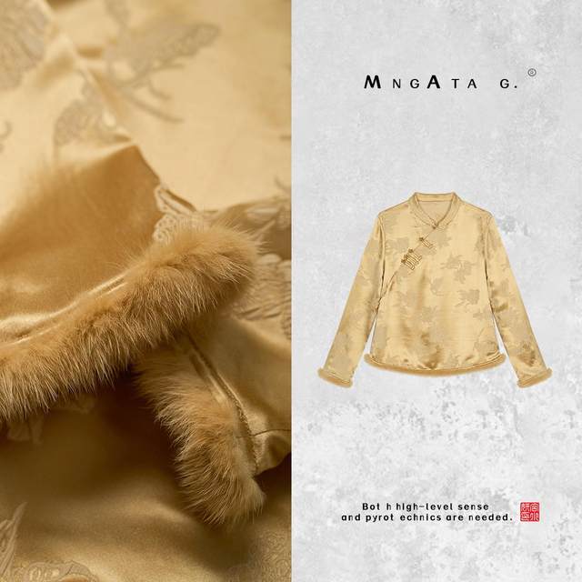 Gong Xiaoyan 2024 autumn and winter new Chinese new Chinese mink hair ...