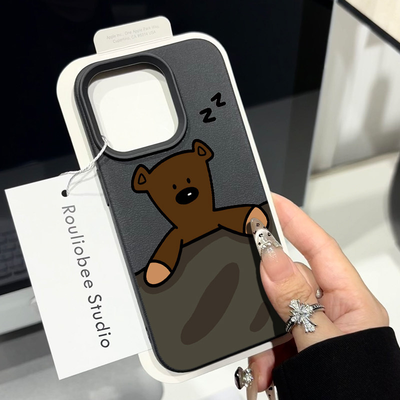 Teddy Bear is suitable for Apple 15promax childlike mobile phone case ...