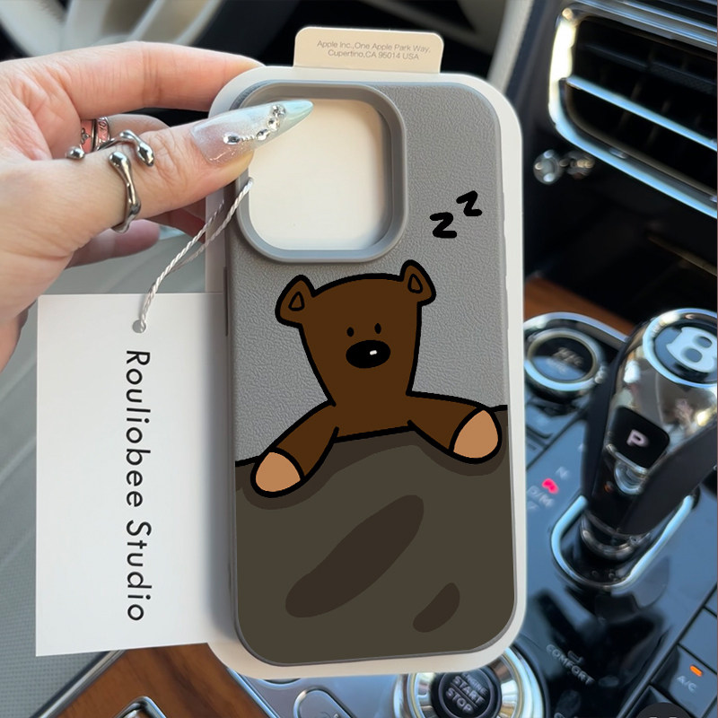 Teddy Bear is suitable for Apple 15promax childlike mobile phone case ...