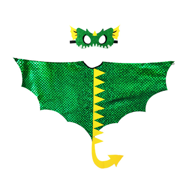 Children's Dinosaur Cloak Mask Set Parent -Child Show Activities Pruder ...