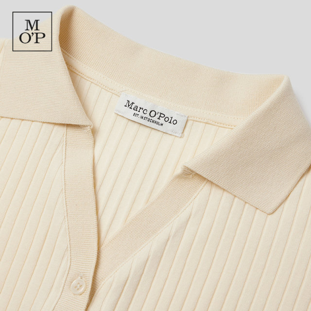MarcO'Polo/MOP2024 summer new style V-neck pit strip slim simple ...