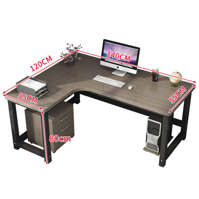 Customized corner computer desk custom home deskta L -shaped desk ...
