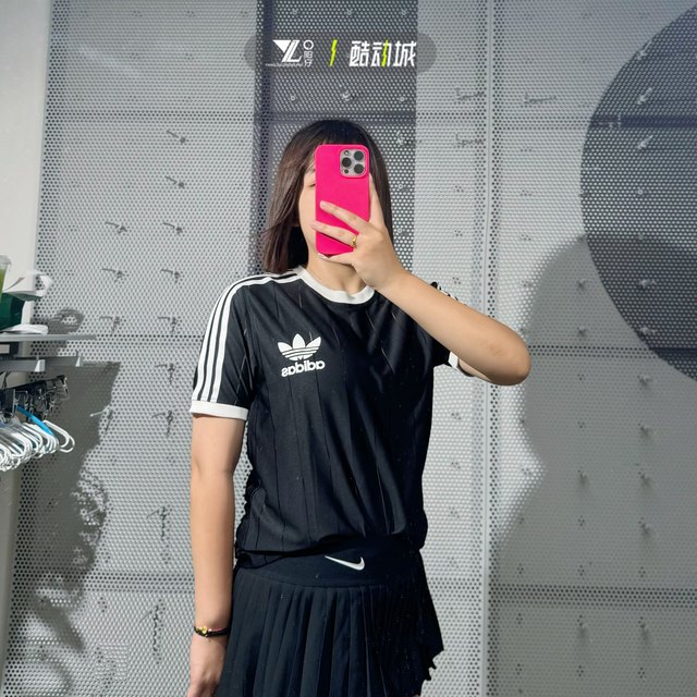 Genuine Adidas Clover women's half-sleeved sports casual breathable ...