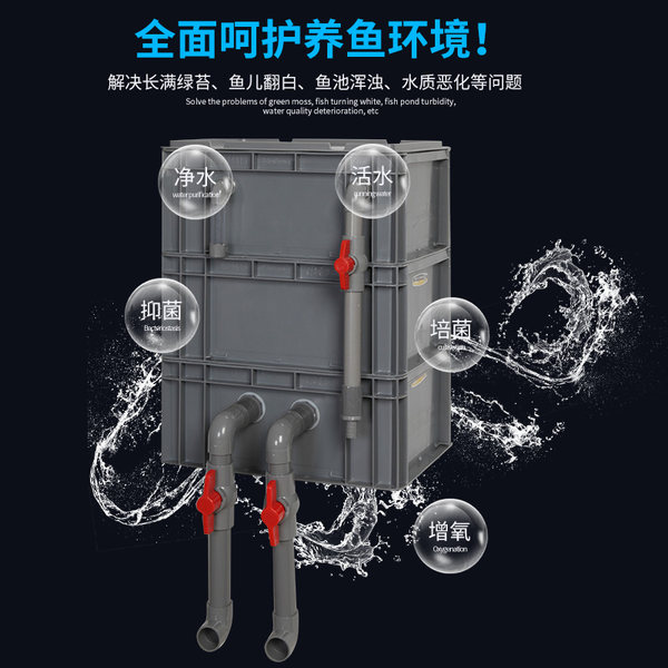 Fish Tank/Pond Trickle Filter Box Turnover System With Aerobic Bacteria ...