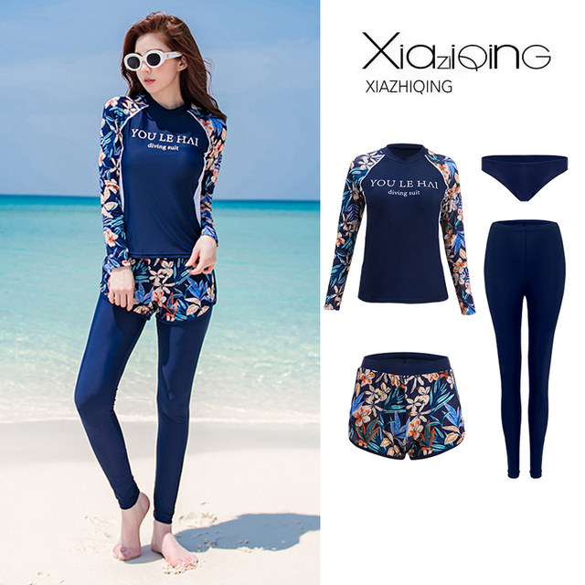 New diving suit for women split long sleeves quick-drying snorkeling ...