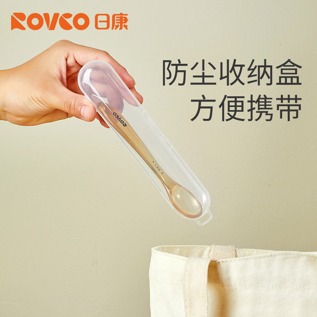 Rikang mud scraper spoon baby puree spoon 6 months and above fruit ...