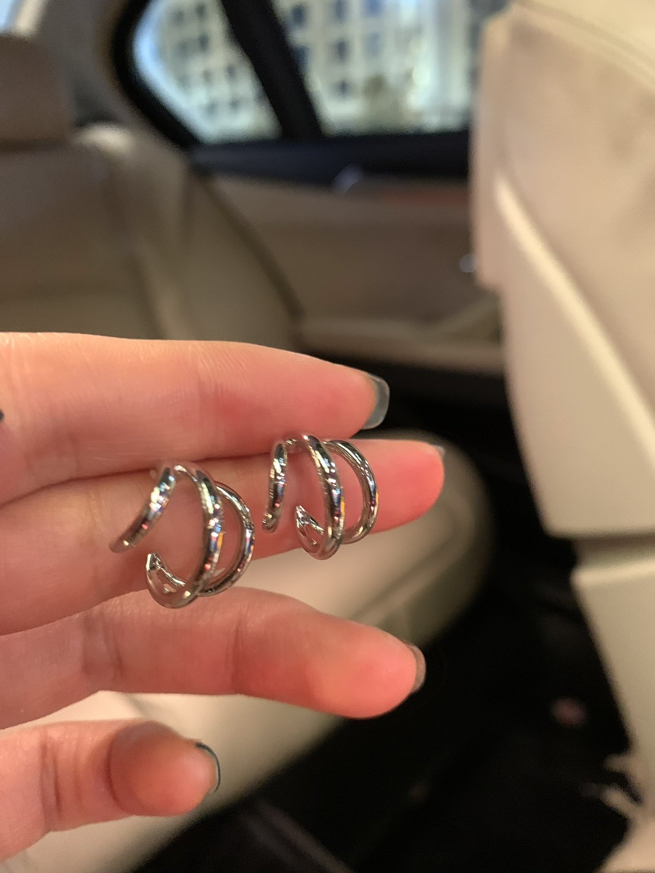 Take out three earless effects ~ Design sensor earrings Women's ...