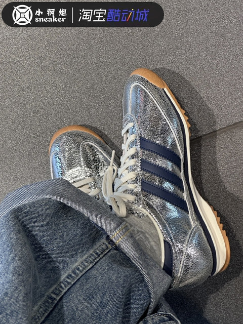 Adidas SL 72 OG silver Retro Trendy 2025 summer men's and women's thin ...