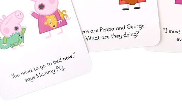 Peppa Pig English Original Peppa Pig Flash Cards On The Peppa Pig Word ...