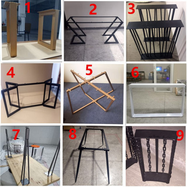 Customized iron desktop table leg standing standing table foot large ...