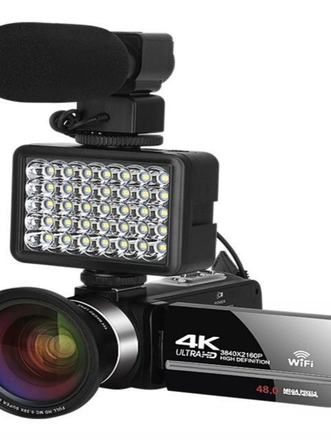 4K High-Definition Digital Camera Handheld Dv For Home Travel Professional Conference Recording ...