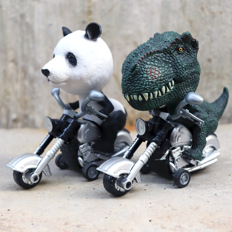 Animal Locomotive Dinosaur Motorcycle Model Toy | Inertial Car Boy Toy ...