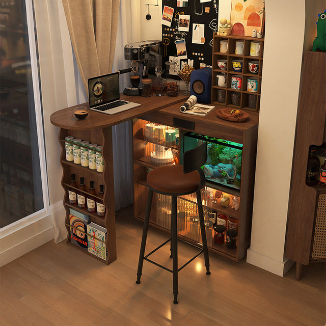 Balcony bar table cabinet household partition cabinet retractable ...