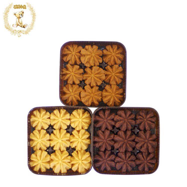 Hong kong jenny cookies smart bear biscuits à trois saveurs de fleurs ...