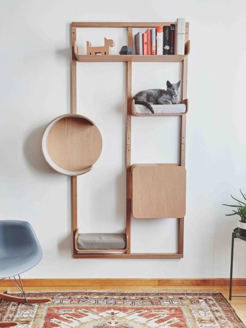 Alto cat climbing rack in Germany imported Miacara large oak cat tree ...