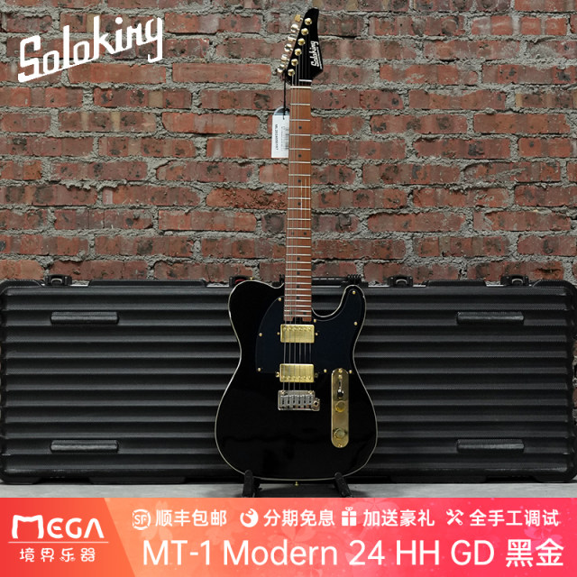 Soloking Soloken MT 1 Modern 24 HH GD Black Gold Guitar