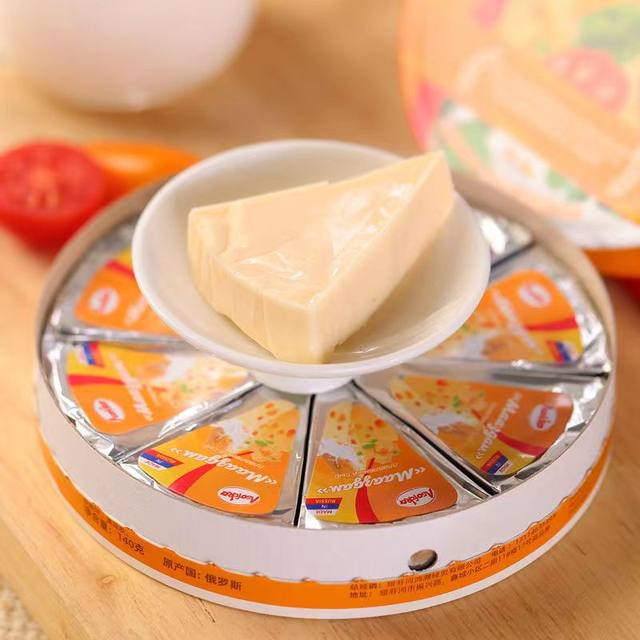 Original imported triangular cheese from Russia, pure cheese block ...