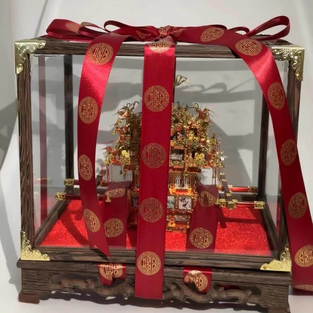 Chim cánh vàng vương miện mô hình kim loại-mười dặm phượng hoàng Đỏ ...