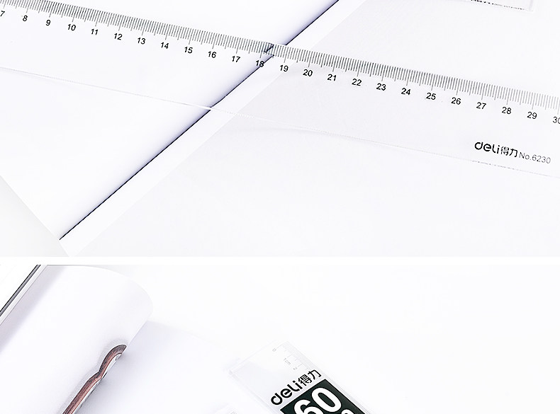 Deli plexiglass plastic 20 30 40 mapping long ruler | Deli Stainless ...