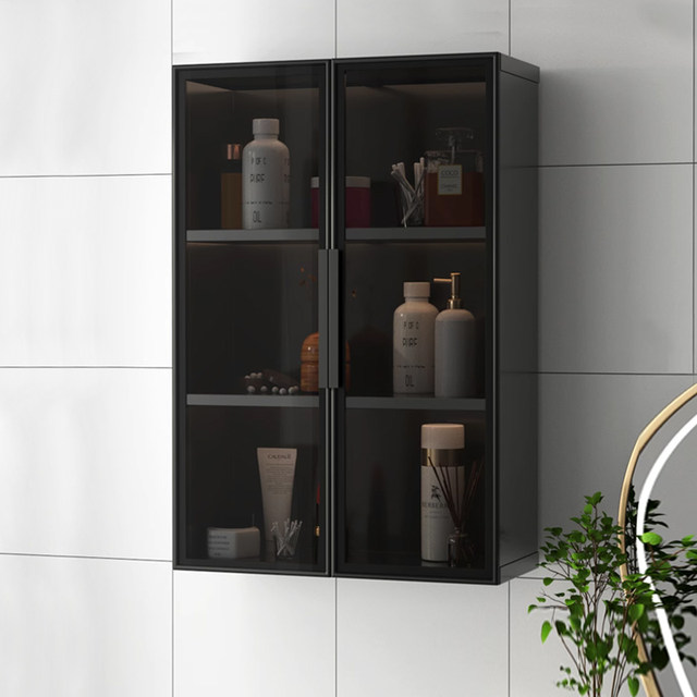 Kitchen wall cabinets, aluminum alloy bathroom storage cabinets, toilet ...