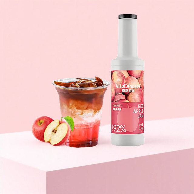 Vitaconcept red apple jam red Fuji apple jam juice drink smoothie ...