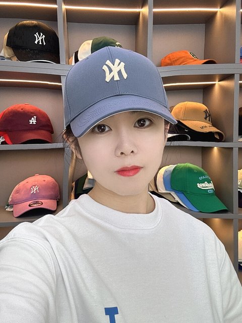 Mlb baseball cap 2024 Genuine new small label NY Yangji team peaked ...