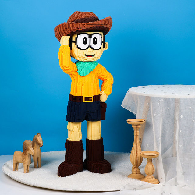 Doraemon Building Blocks God of Wealth Oversized Huge Assembled ...