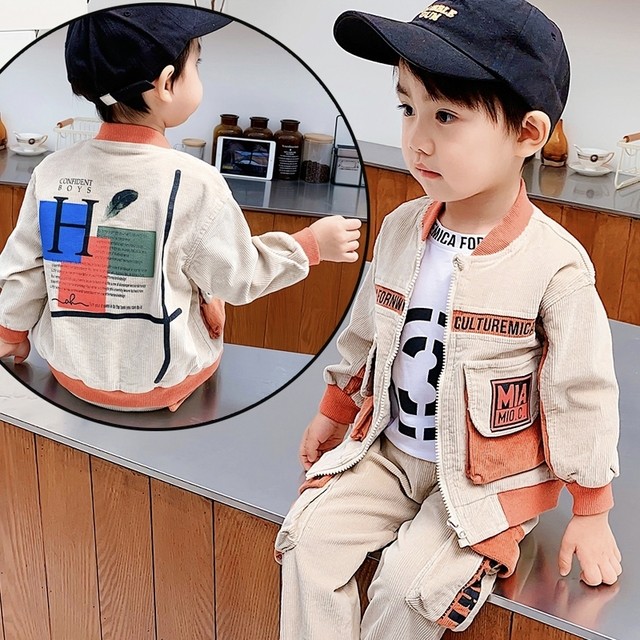 Boys autumn suit 2025 new style baby boy spring and autumn two-piece ...