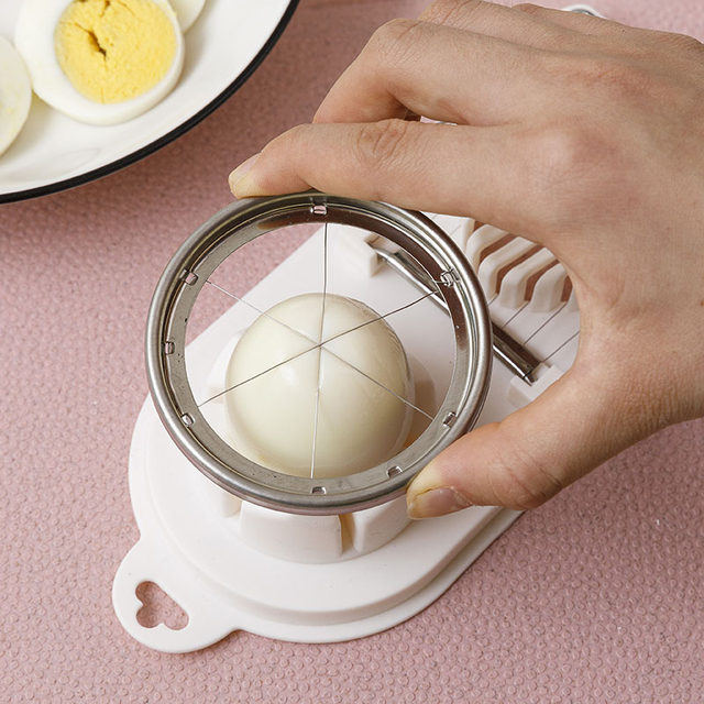 Japanese kitchen household multi-functional stainless steel egg cutter ...