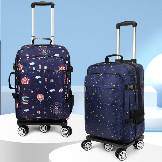 Trolley backpack travel bag women's ultra-light trolley bag men's large ...