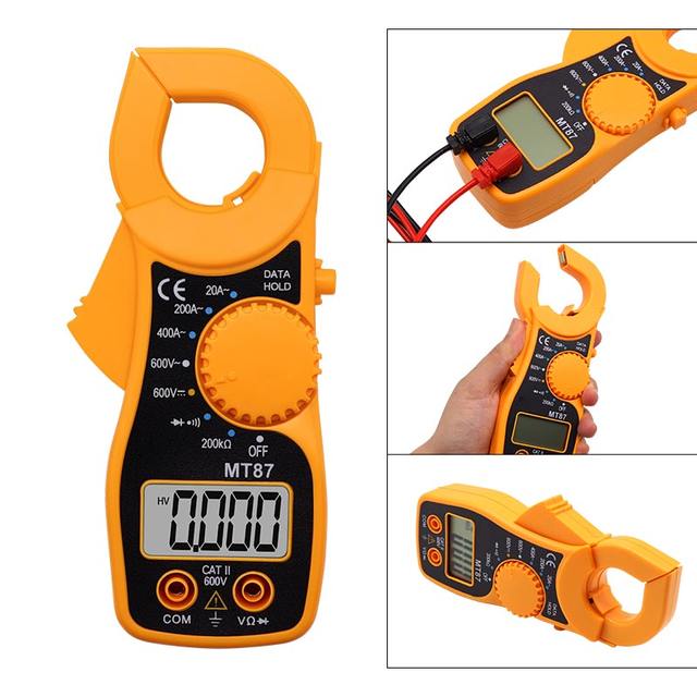 Portable multimeter digital clamp meter small clamp flow meter MT87 ...