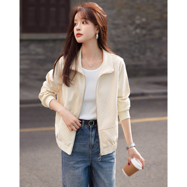 Mohan Yimei casual and fashionable lapel jacket 2024 spring new plaid ...