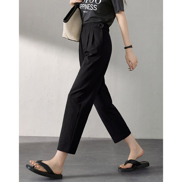 Mohan Yimei Design Loose Waist Overalls Women's Harem Pants 2024 Summer ...