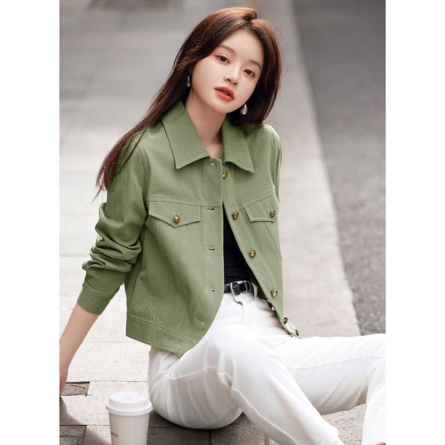 Mohan Yimei casual design work style jacket 2024 spring new slit hem ...