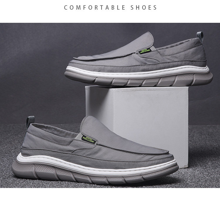 Padasso men's shoes summer breathable ice silk loafers Byh lightweight ...