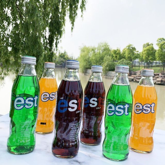 12 bottles of Thai imported beverage est cola flavored soda 250ml Thai ...