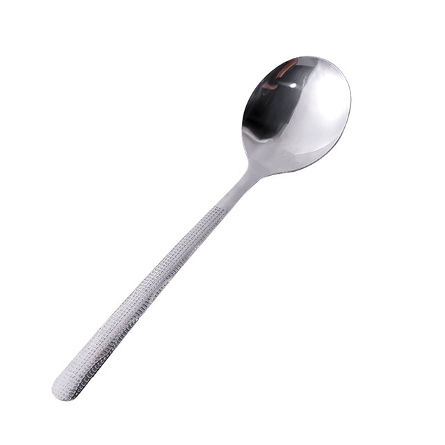 High-looking stainless steel Western food spoon, household food spoon ...