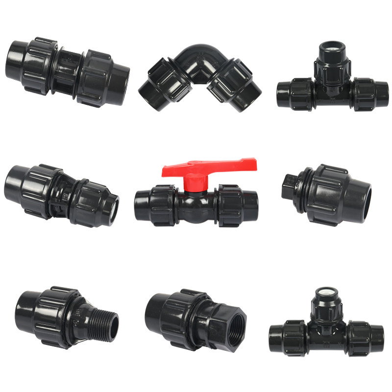 Quick Connect PE Pipe Fittings Tee | 25 Live Joint Plastic Water Pipe ...