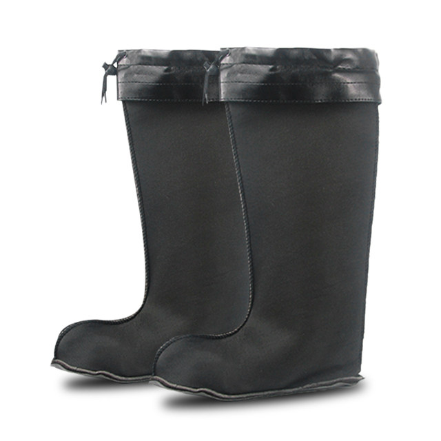 Winter warm velvet cover medium and high rain boots liner removable ...